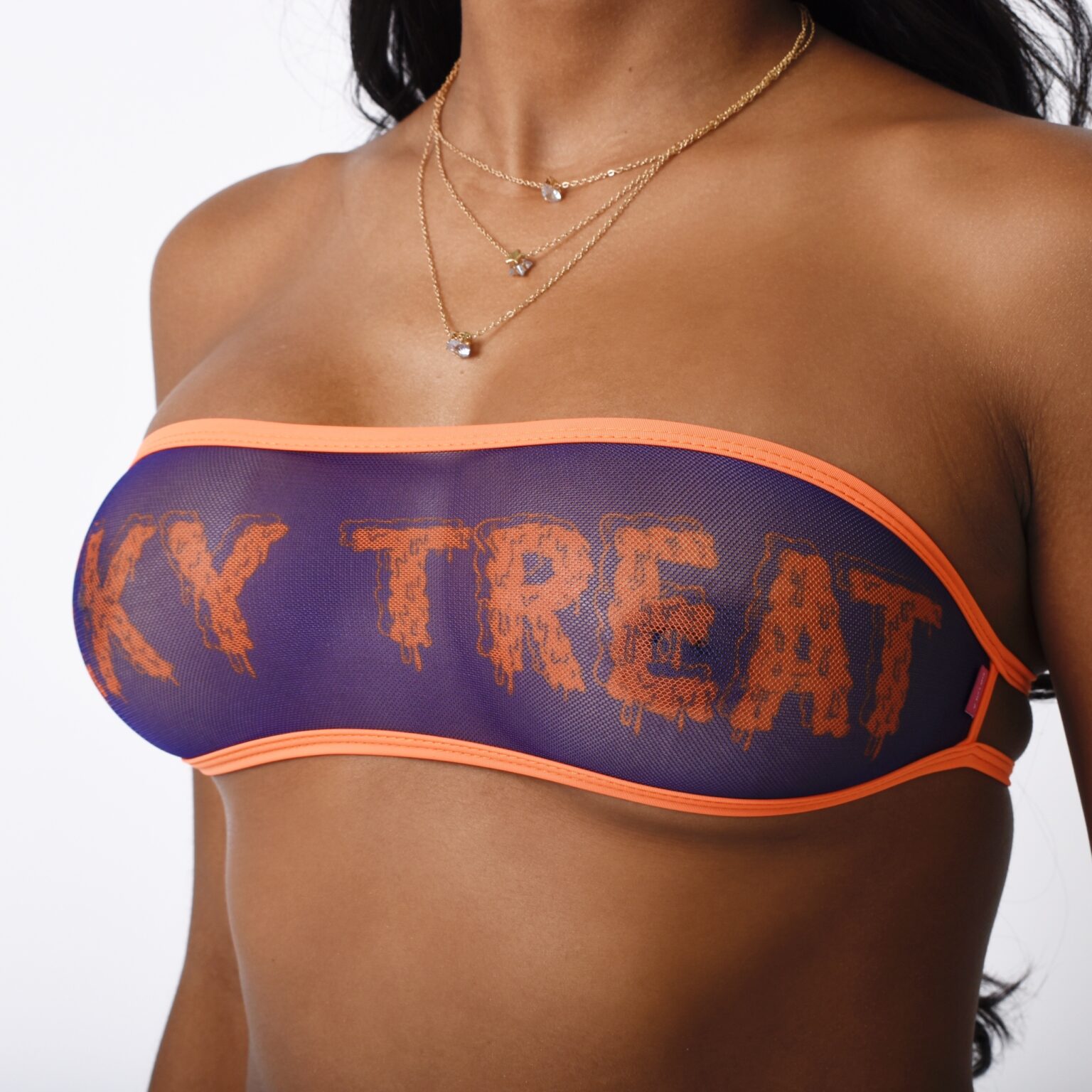 Sexy Treat Bandeau Bikini For A Spooky And Naughty Halloween
